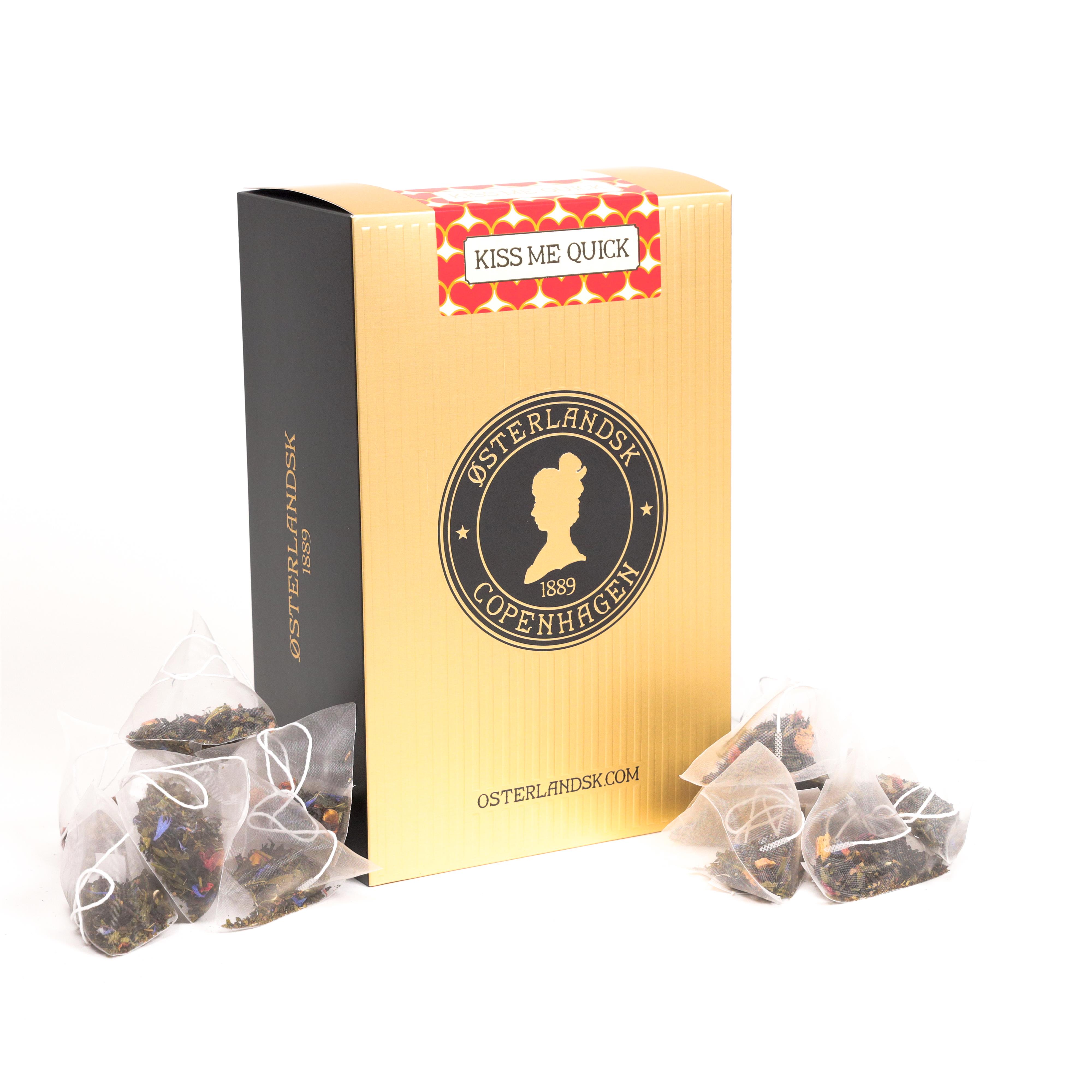 Kiss Me Quick - 100 stk. pyramidetebreve | Østerlandsk Thehus